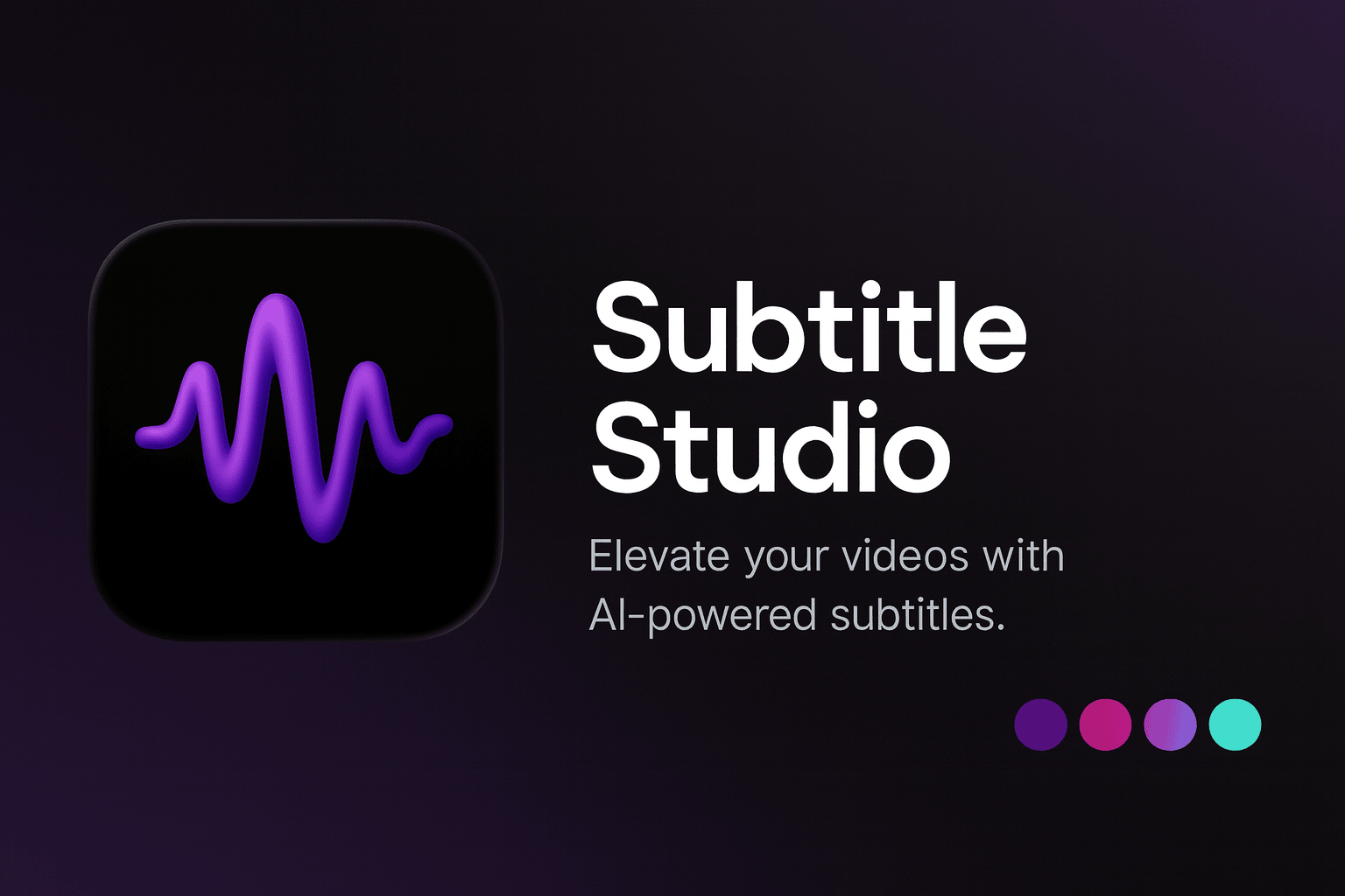 Subtitle Studio - Offline AI Subtitle Generator for Mac